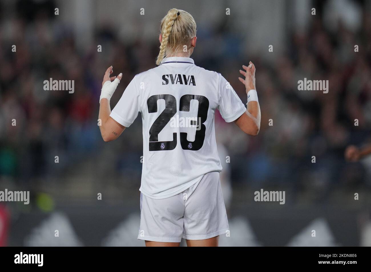 Madrid, Spain. November 6, 2022, Sofie Svava of Real Madrid during the ...