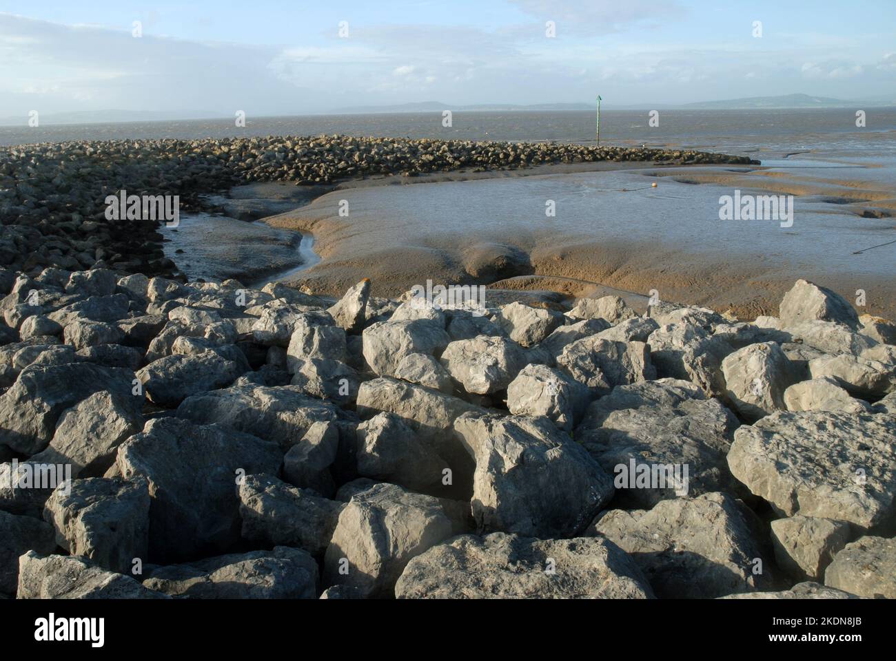 Stone Jetty, Morecambe bay, Lancashire, England, UK Stock Photo - Alamy