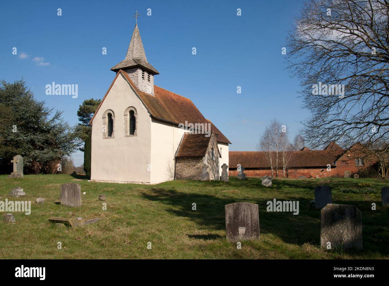 12th century Wisley church, Guildford, Surrey, England Stock Photo - Alamy