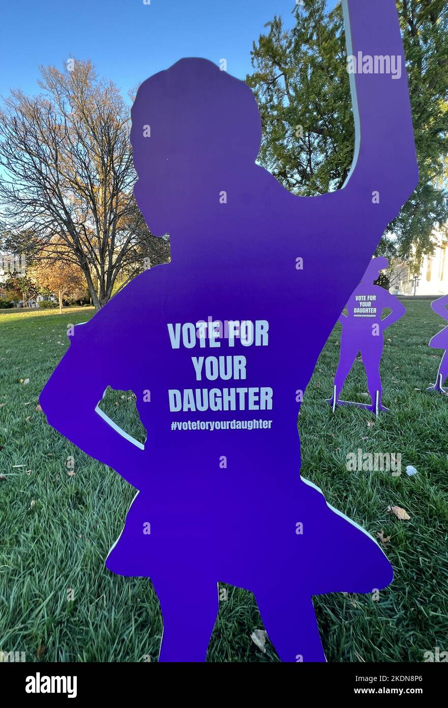 Washington, DC, USA. 7th Nov, 2022. View of art installation, Vote For ...
