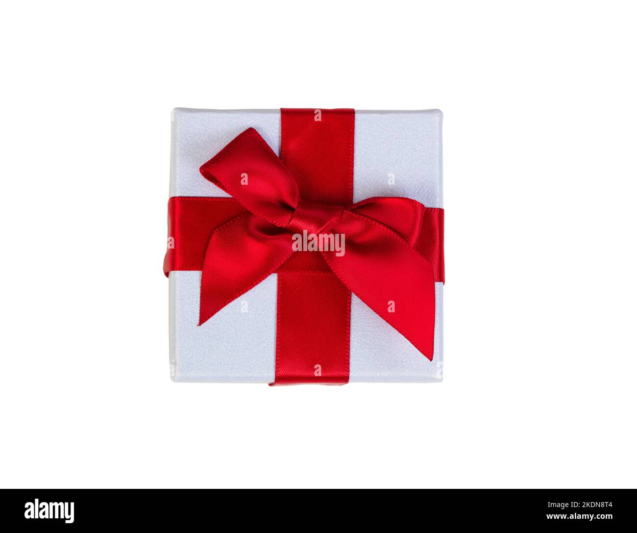 Traditional gift box isolated on white background for the Christmas or ...