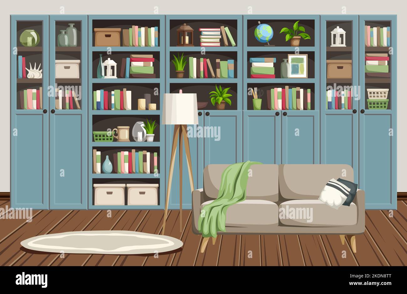 Cartoon Living Room Clipart Living Room Cartoon Vector Art, Icons, And