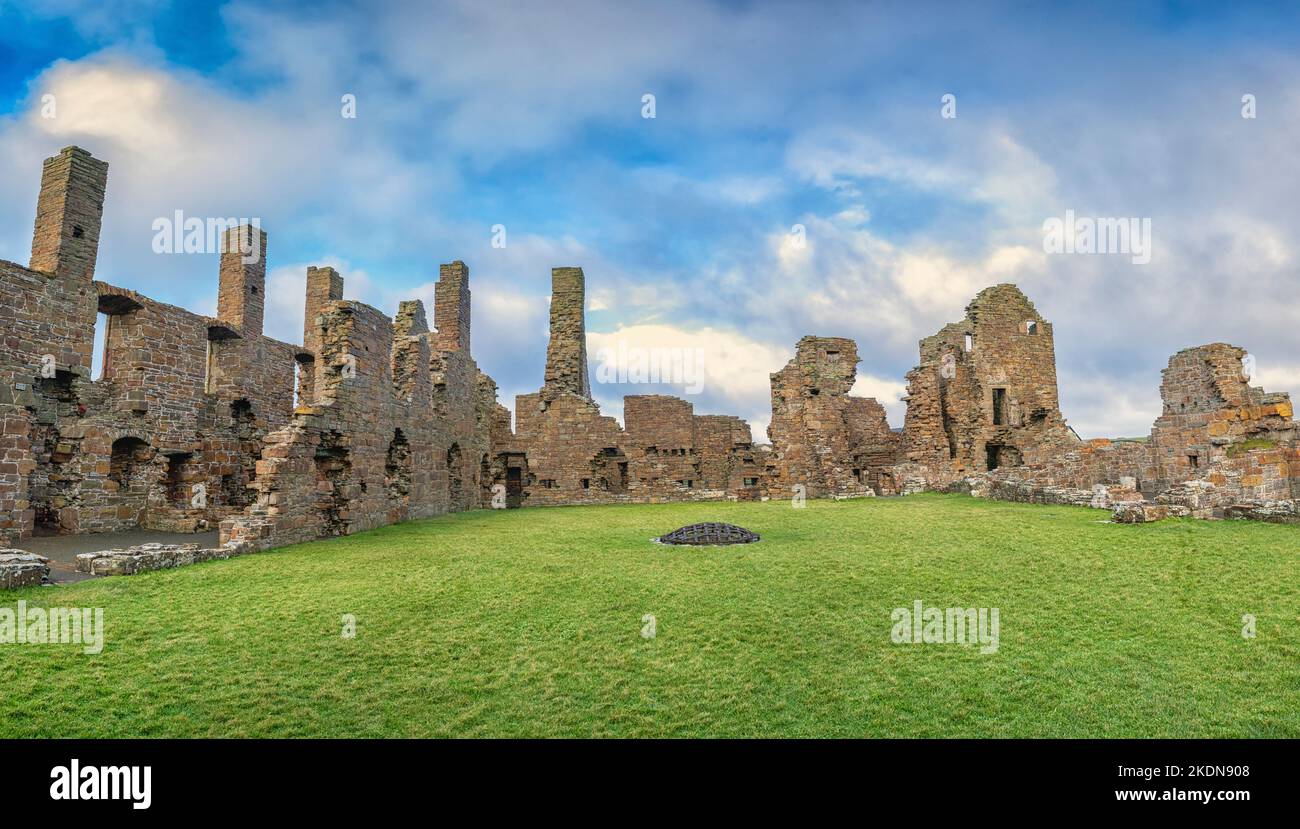 The image is of the ruins of what remains of the medieval 16th century ...