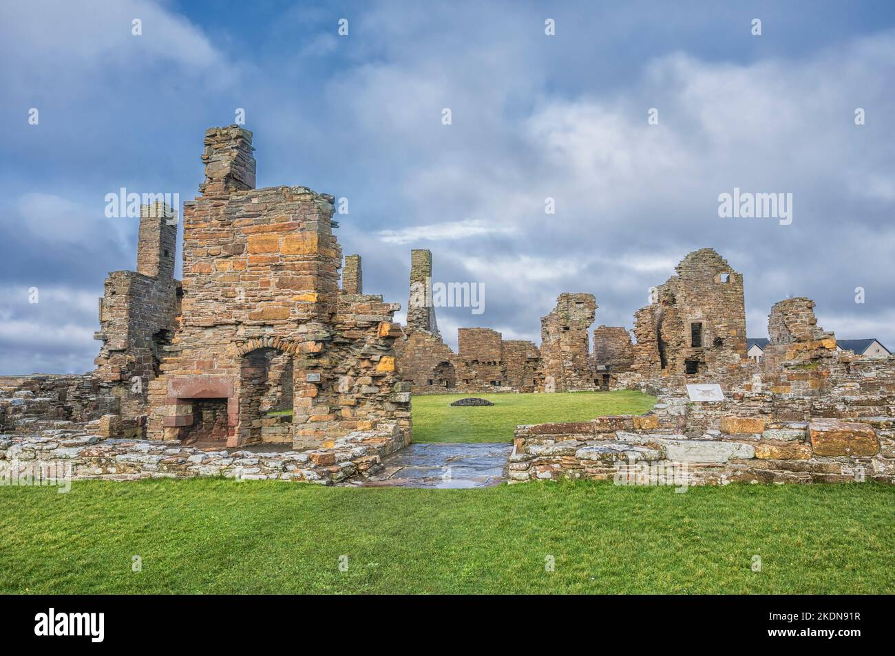 The image is of the ruins of what remains of the medieval 16th century ...