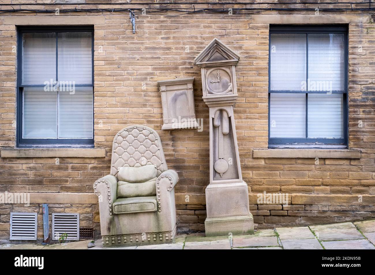 Grandad's Clock and Chair, sculpture by Timothy Shutter, in Chapel ...