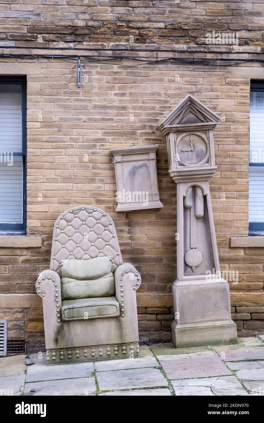 Grandad's Clock and Chair, sculpture by Timothy Shutter, in Chapel ...