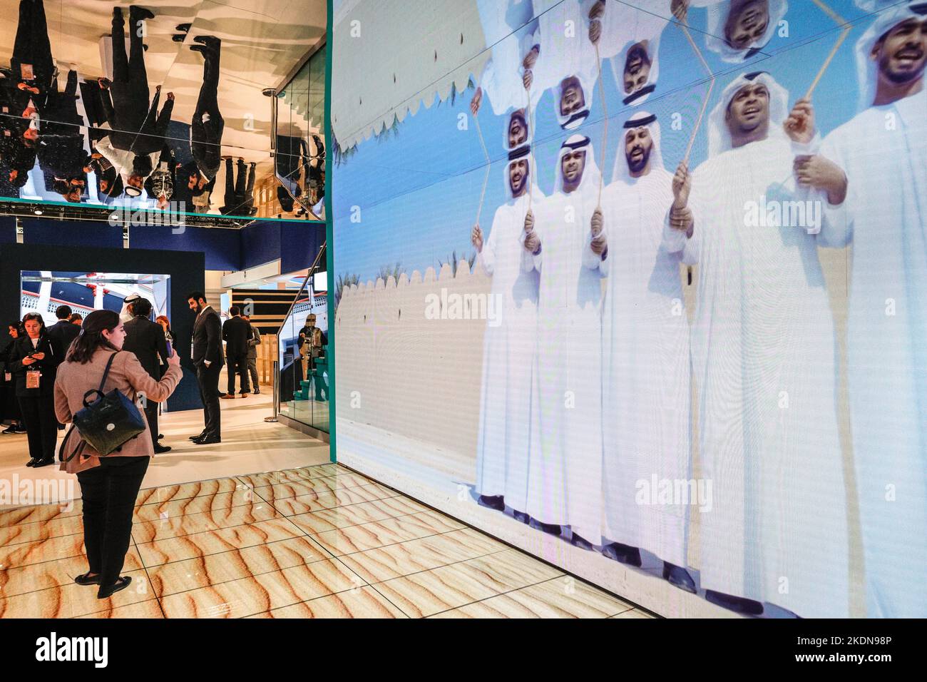 London, UK. 07th Nov, 2022. The booth for Abu Dhabi, Capital of the UAE ...