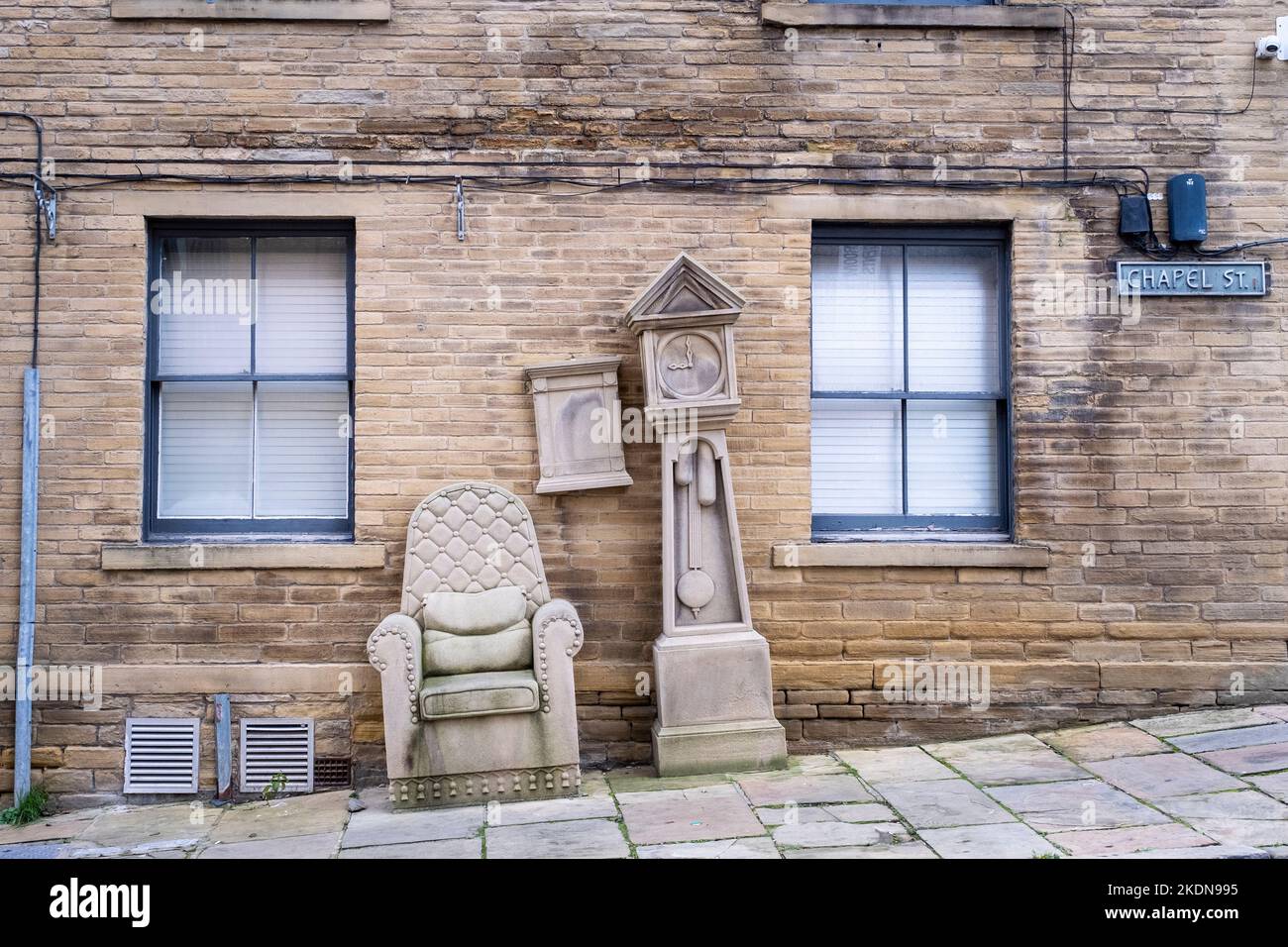 Grandad's Clock and Chair, sculpture by Timothy Shutter, in Chapel ...
