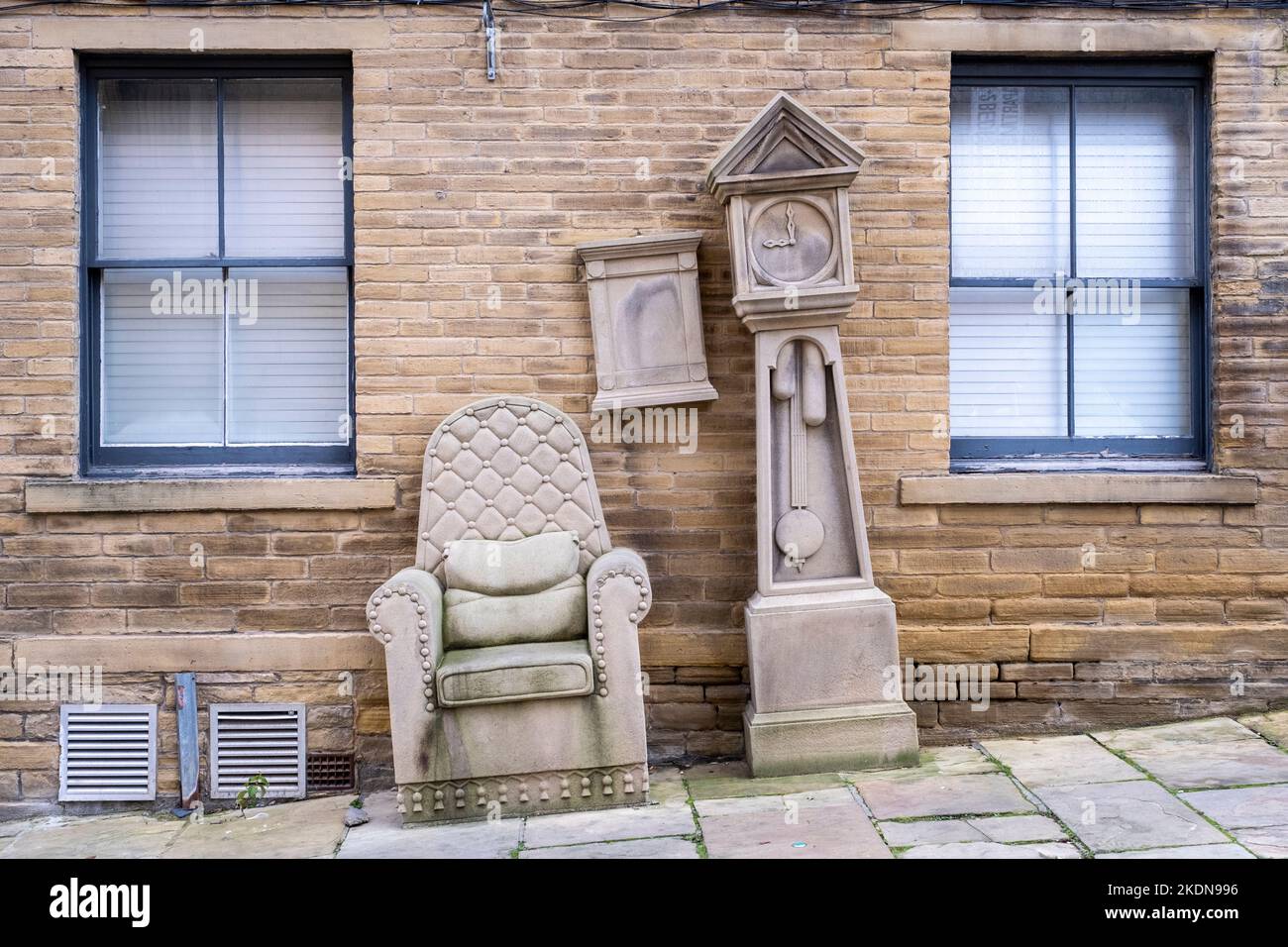 Grandad's Clock and Chair, sculpture by Timothy Shutter, in Chapel ...