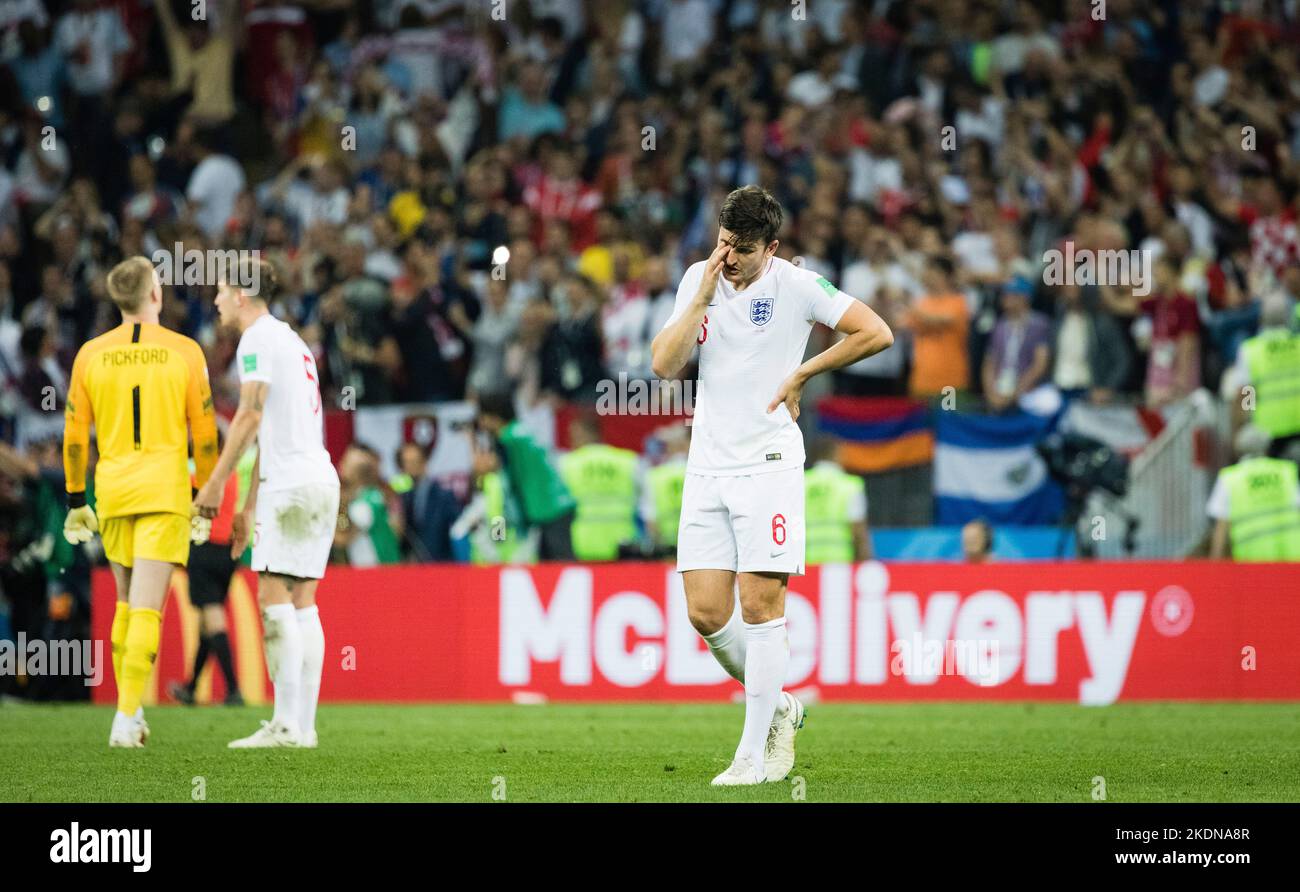 Moskau , 11.07.2018 Harry Maguire (England) Kroatien - England ...