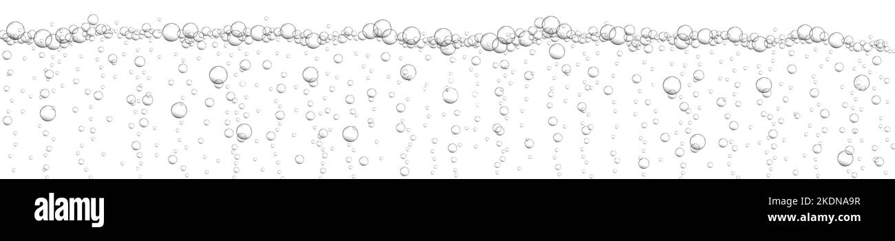 Unerwater bubbles background. Fizzy drink, carbonated water, seltzer, beer, soda, champagne or ...