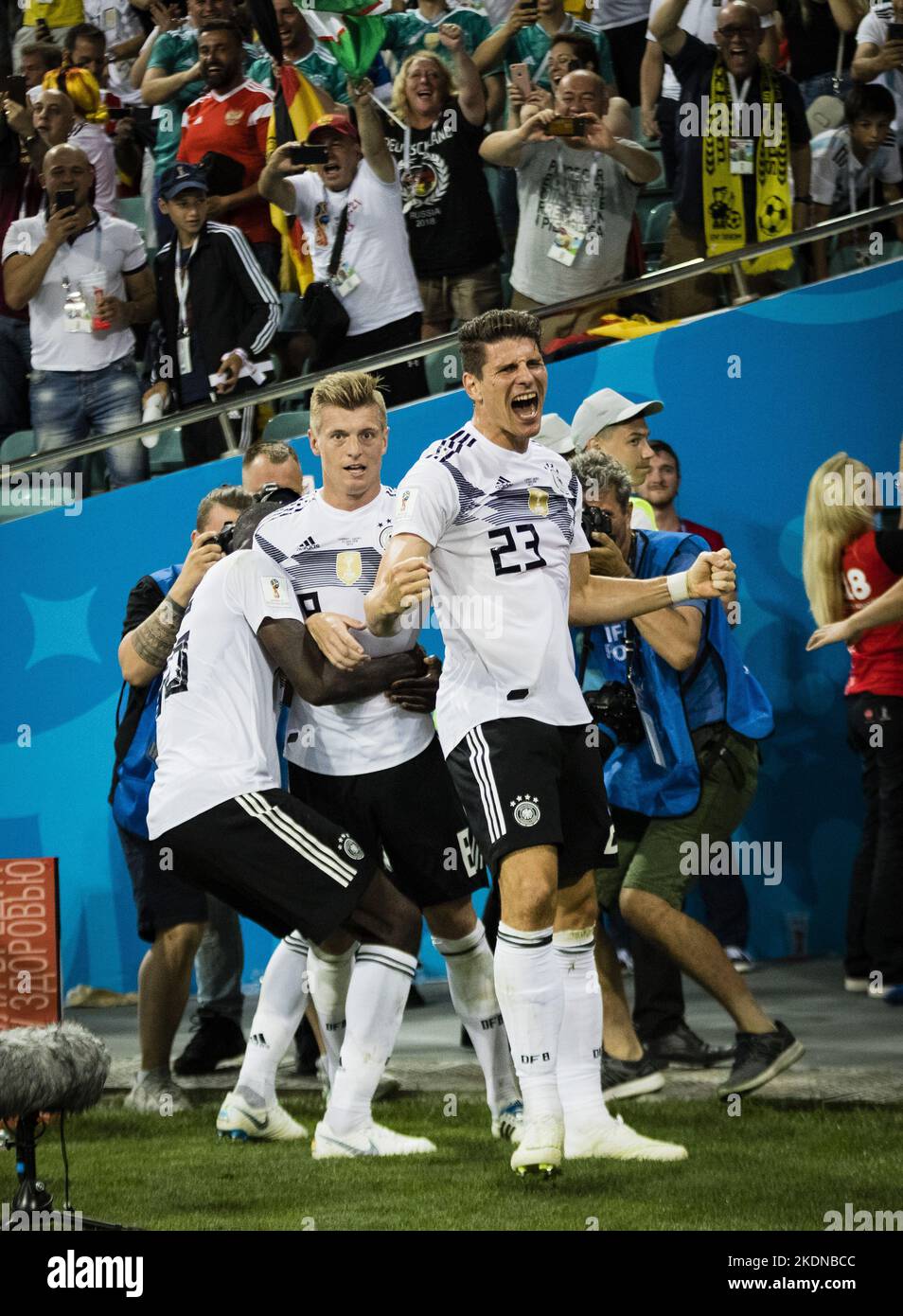 Sochi, 23.06.2018 Torjubel: Mario Gomez (Deutschland), Toni Kroos ...