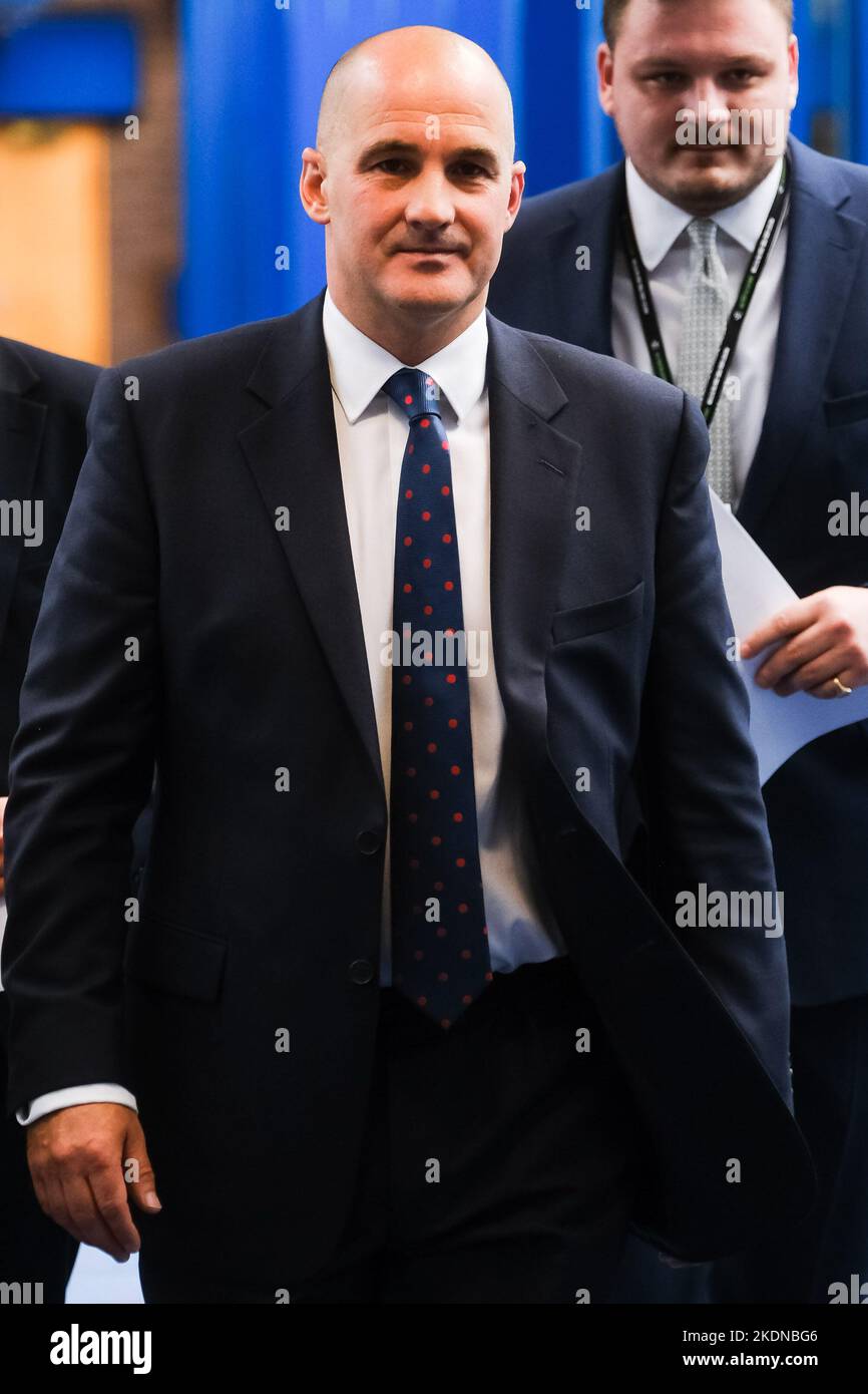 Jake Berry, (Minister without portfolio), is seen at conference ...