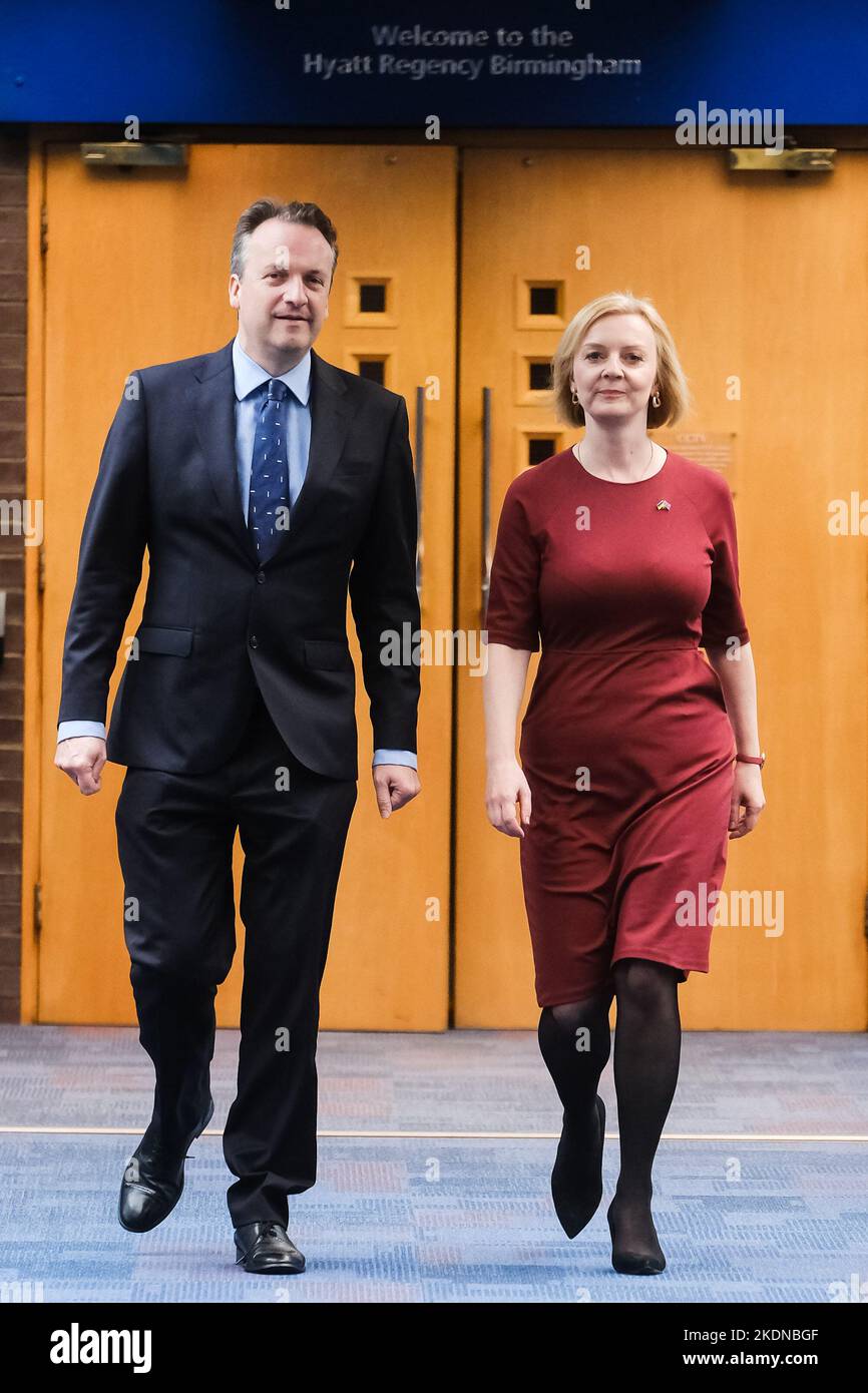 Prime Minister Liz Truss and husband Hugh O'Leary are seen on their way ...