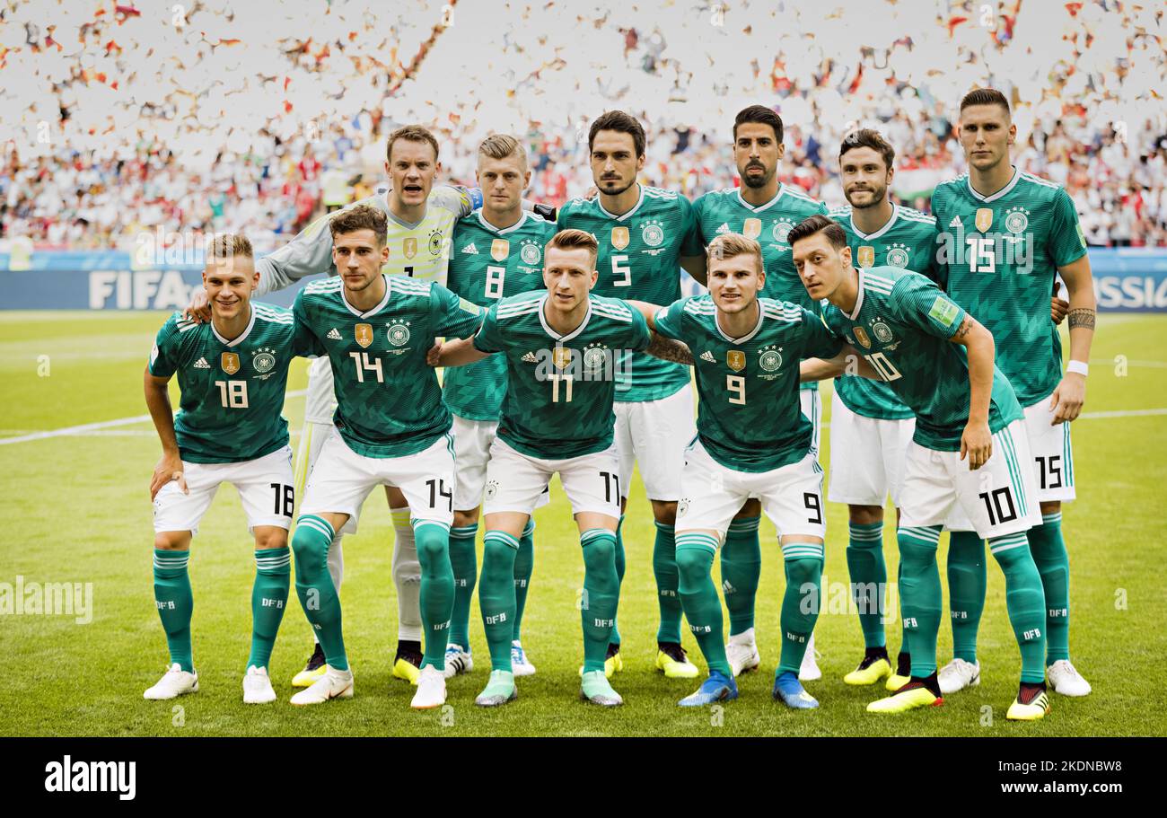 Kazan, 27.06.2018 Teamfoto Torwart Manuel Neuer (Deutschland), Toni ...