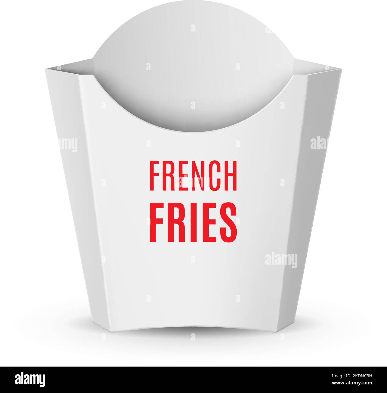 Cartoon empty box fries hi-res stock photography and images - Alamy