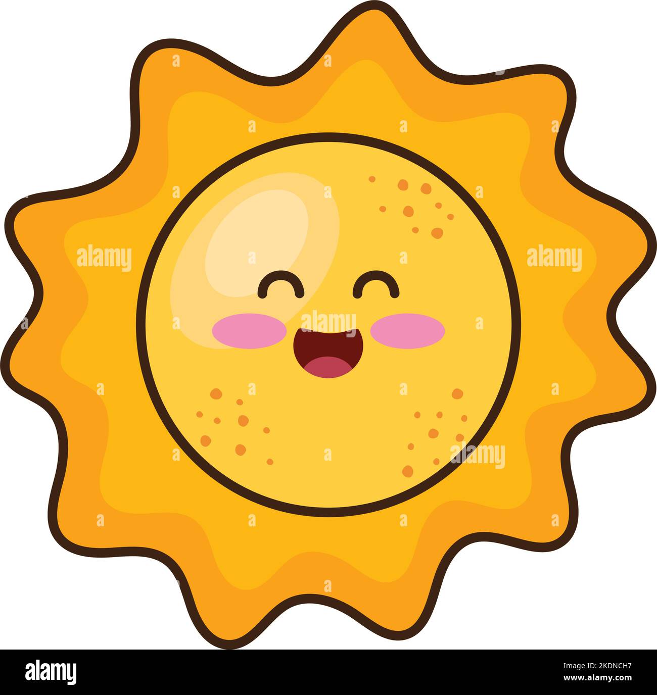 sun kawaii comic character Stock Vector Image & Art - Alamy