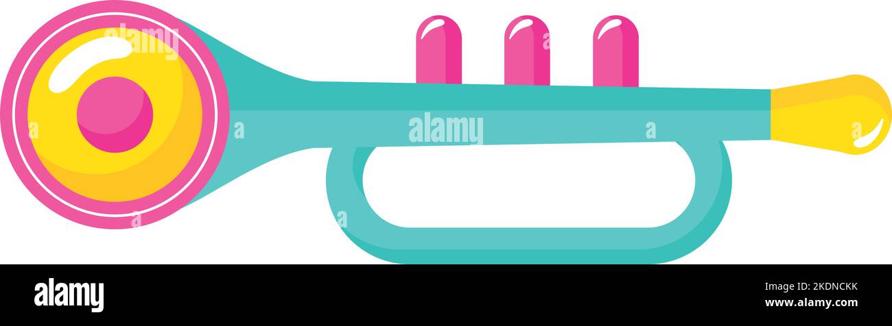 blue trumpet instrument musical Stock Vector Image & Art - Alamy