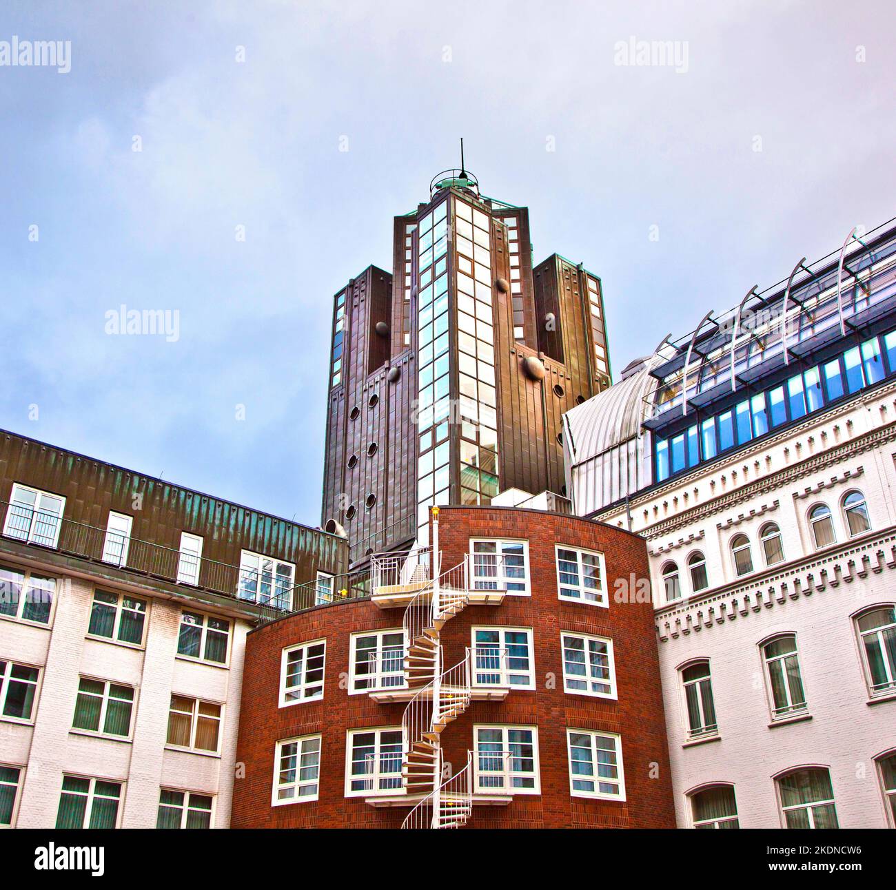 Hamburg, Germany - January 19, 2011: famous hotel Hafen Hamburg at the ...
