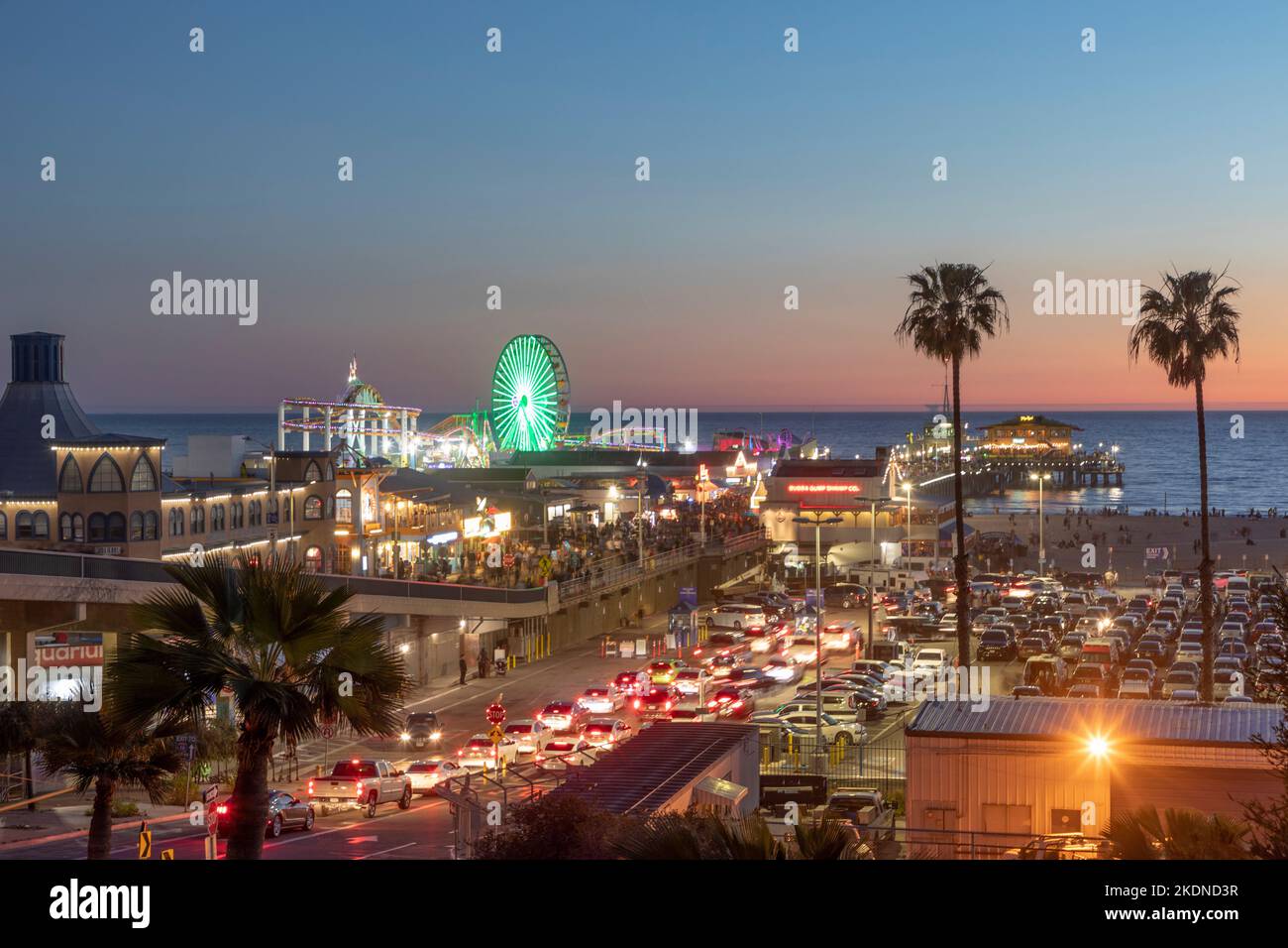 SANTA MONICA, USA - MAR 17, 2019: The Santa Monica Pier in Santa Monica ...
