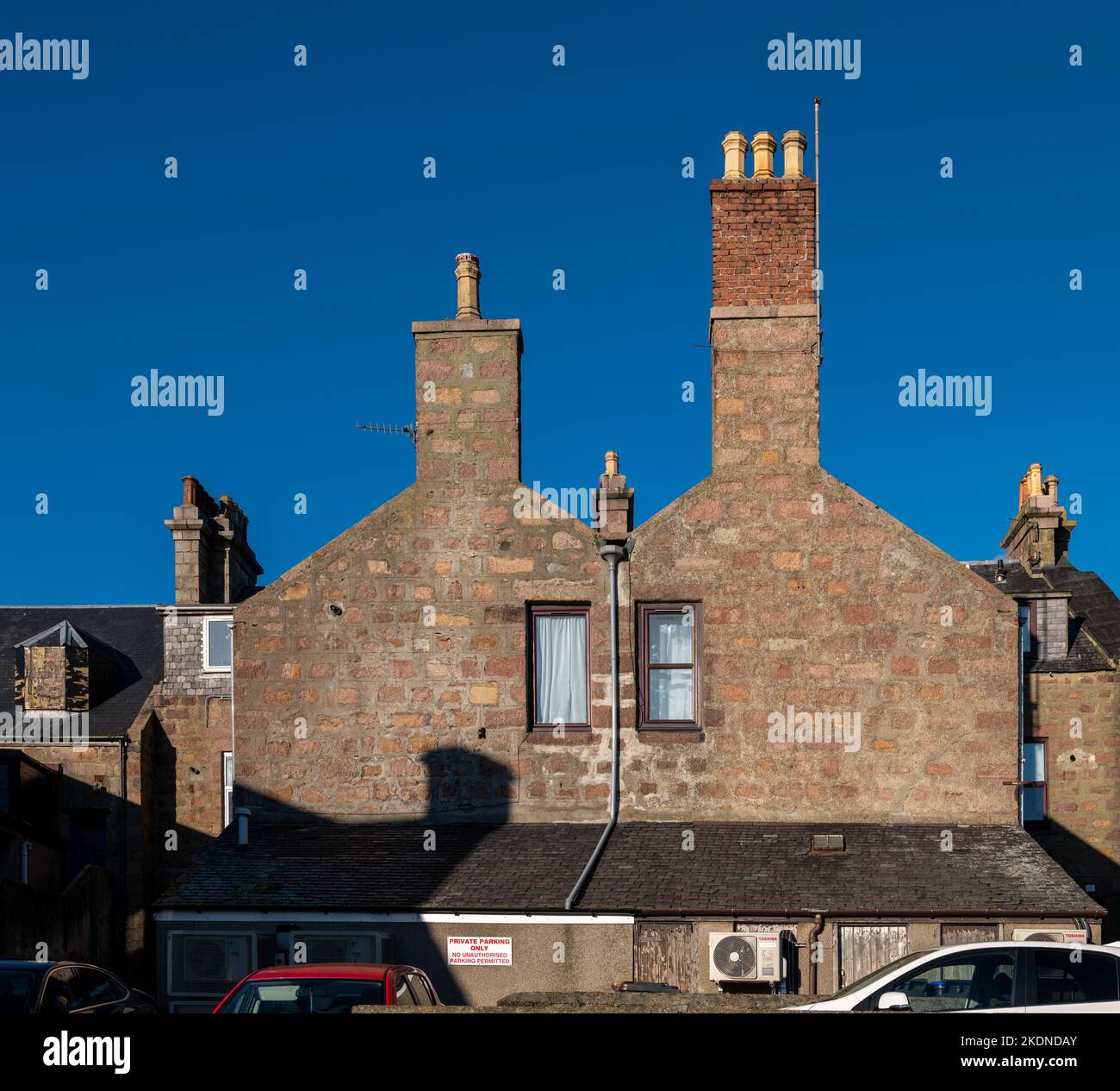 3 November 2022. Peterhead, Aberdeenshire, Scotland. This is a Chimney ...