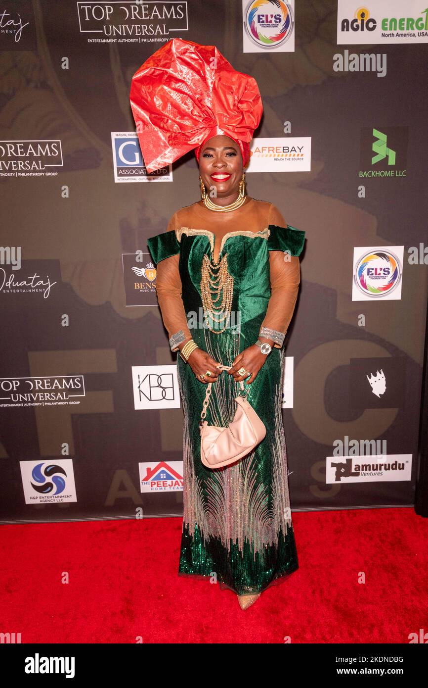 Los Angeles, CA, November 6th 2022, Amusat Abiola attends 2022 Afro ...