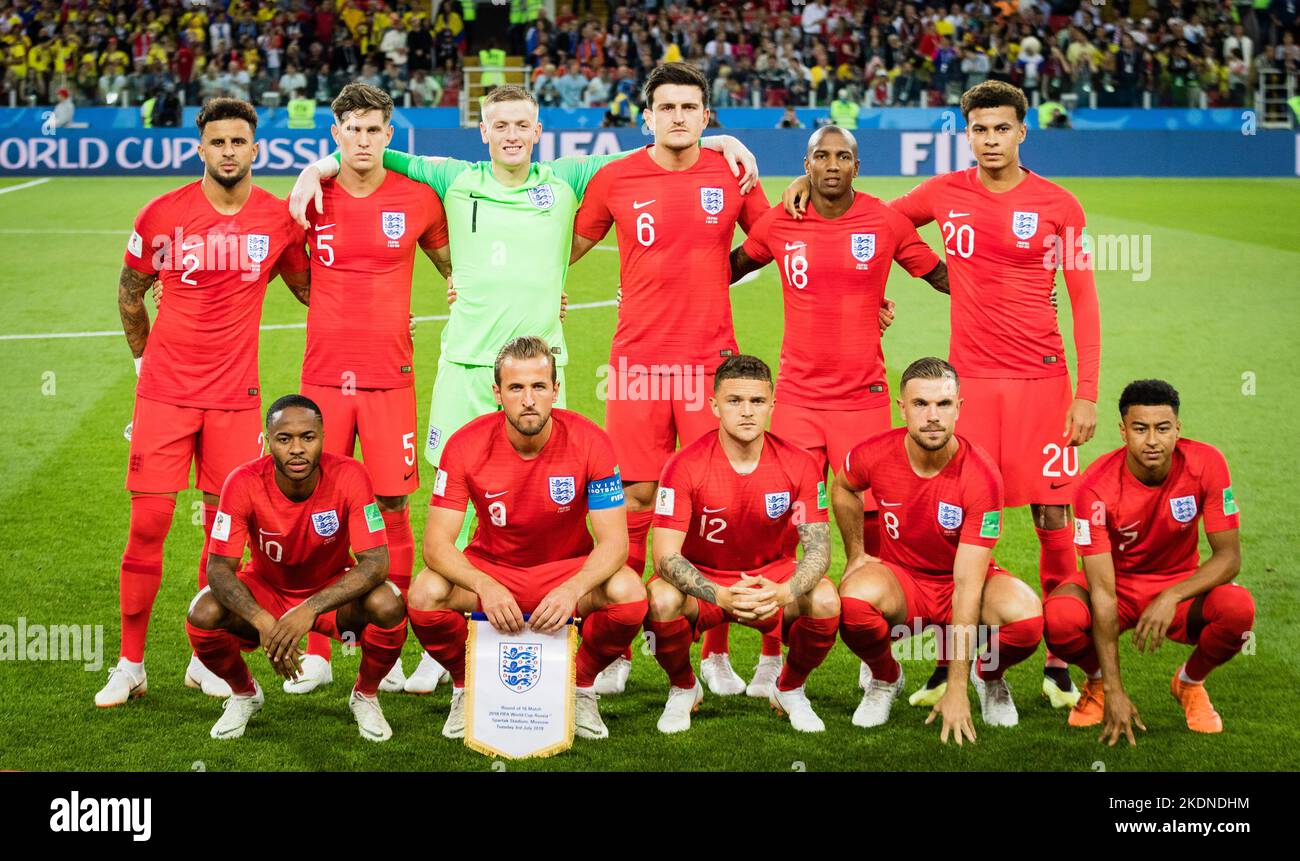 Moskau, 03.07.2018 Kyle Walker (England), John Stones (England ...
