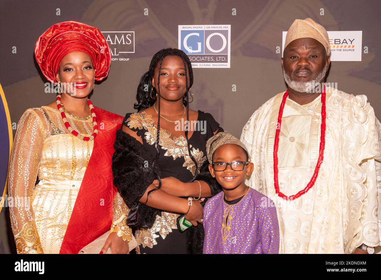 Los Angeles, CA, November 6th 2022, Chief Duran Alabi with his wife and ...