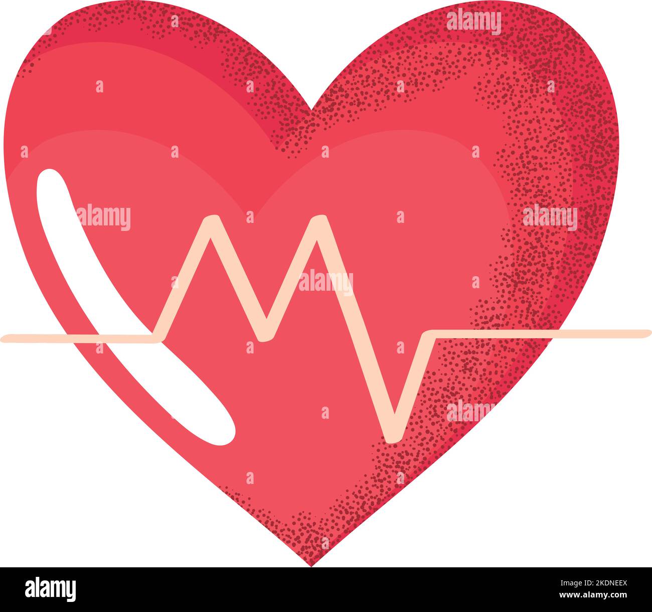 heart cardio with heartbeat Stock Vector Image & Art - Alamy