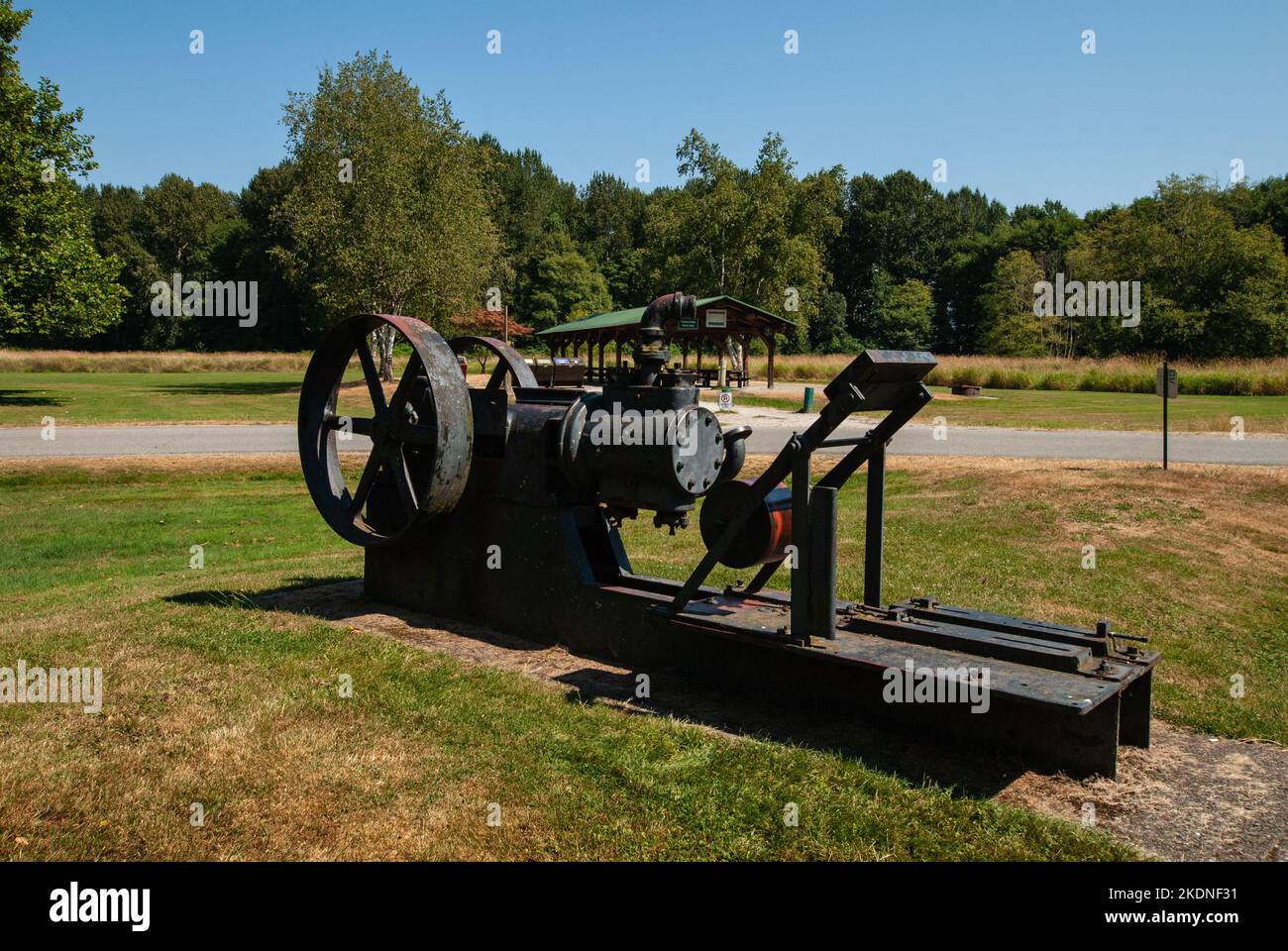 Steam engine at Deas Island Regional Park, Delta, British Columbia ...