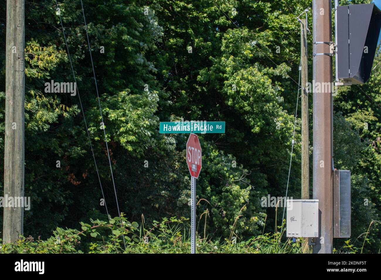 Hawkins Pickle road in Dewdney, Mission, British Columbia, Canada Stock ...