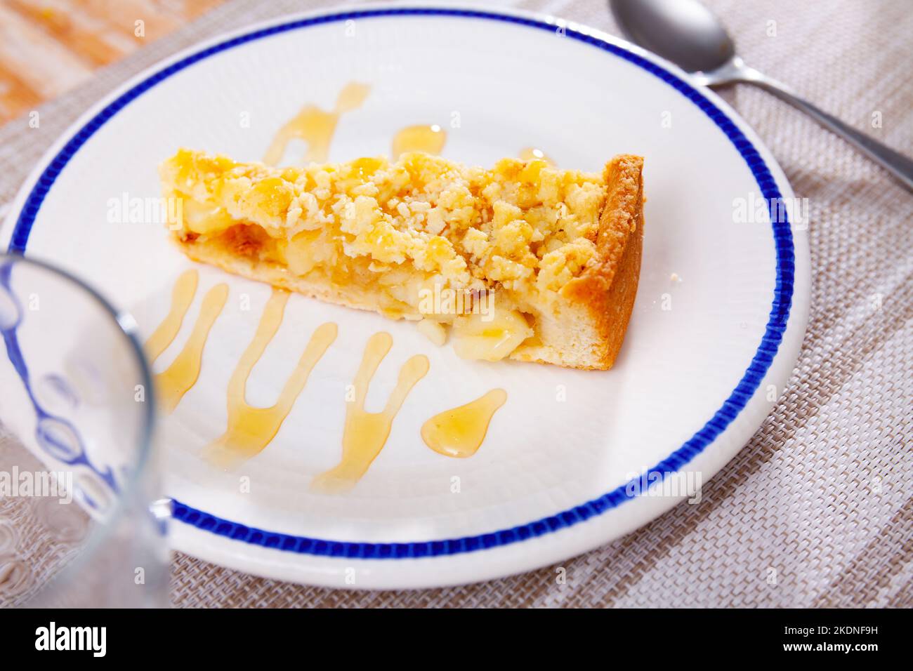 Traditional dessert of European cuisine is apple pie Stock Photo - Alamy