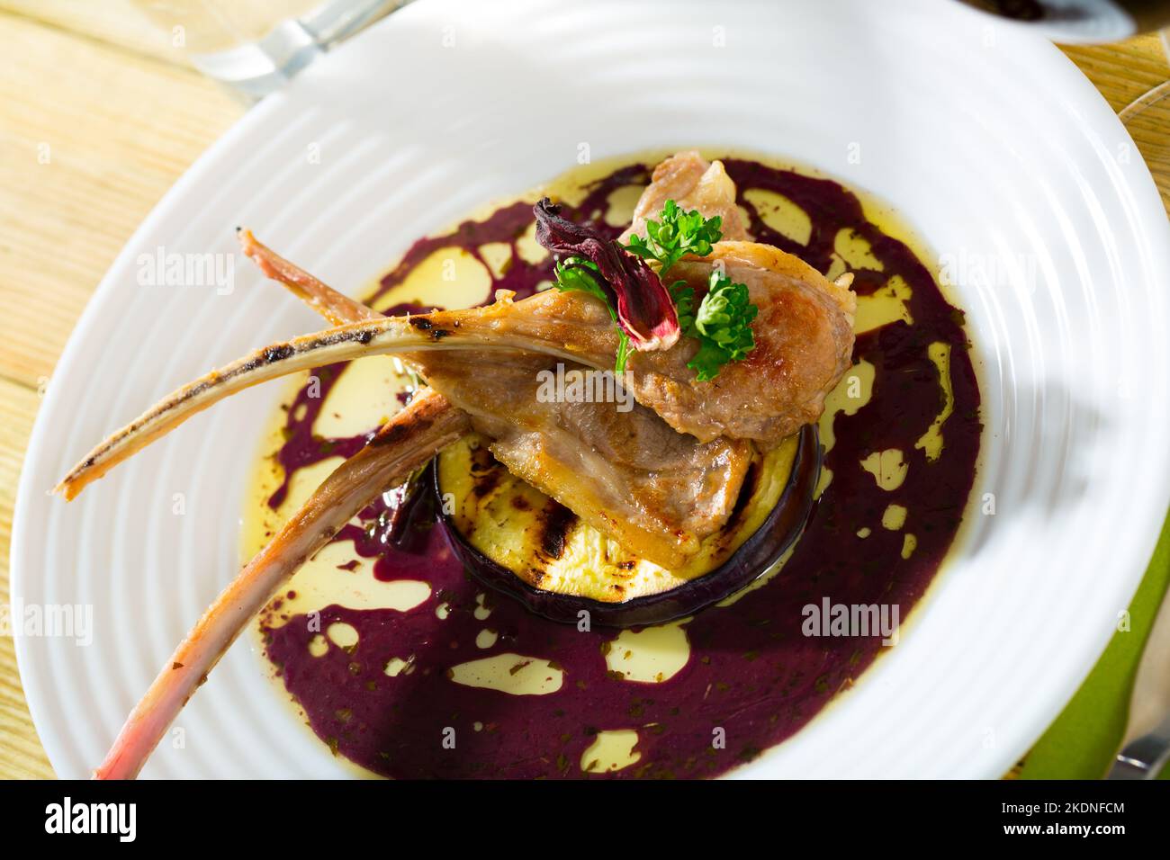 Racks roasted lamb ribs hi-res stock photography and images - Alamy