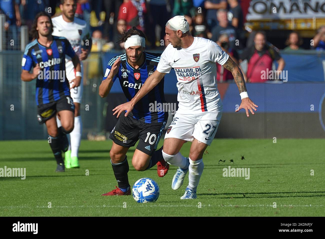 Arena Garibaldi, Pisa, Italy, November 05, 2022, Ernesto Torregrossa (Pisa) and Pietro Martino ...