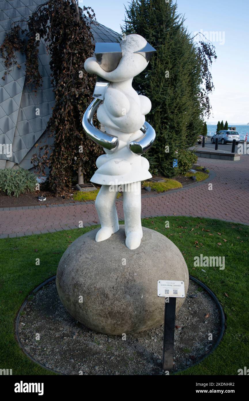 The Muse sculpture in Sidney, British Columbia, Canada Stock Photo - Alamy