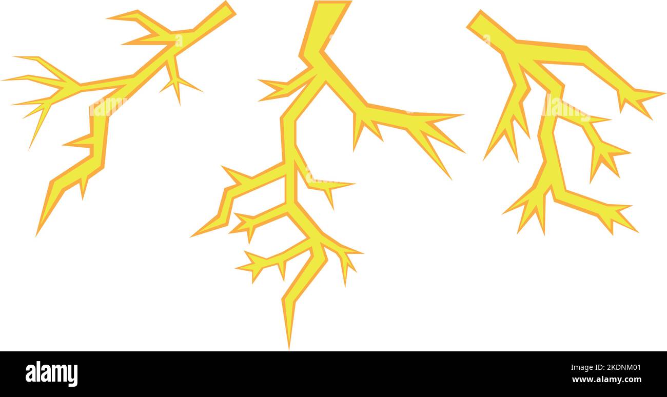 vector illustration electric storm lightning rumble Stock Vector Image ...