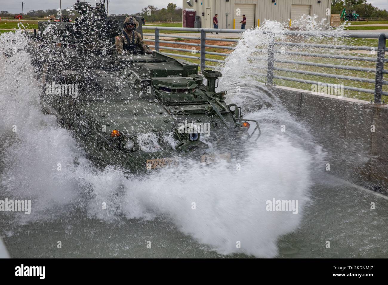 Soldiers from K Troop, 3rd Squadron, 3rd Cavalry Regiment negotiate an ...