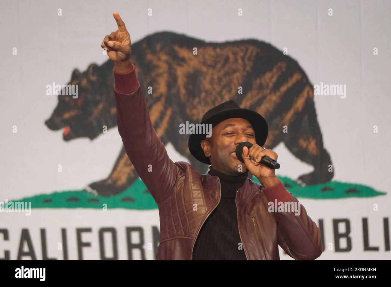 Los Angeles, California, USA. 7th Nov, 2022. Singer Aloe Blacc performs ...