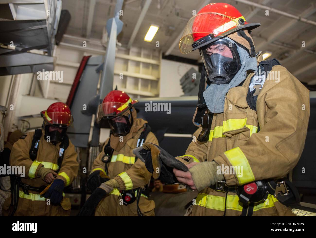 221107-N-UF592-1027 PHILIPPINE SEA (Nov. 7, 2022) Sailors don ...