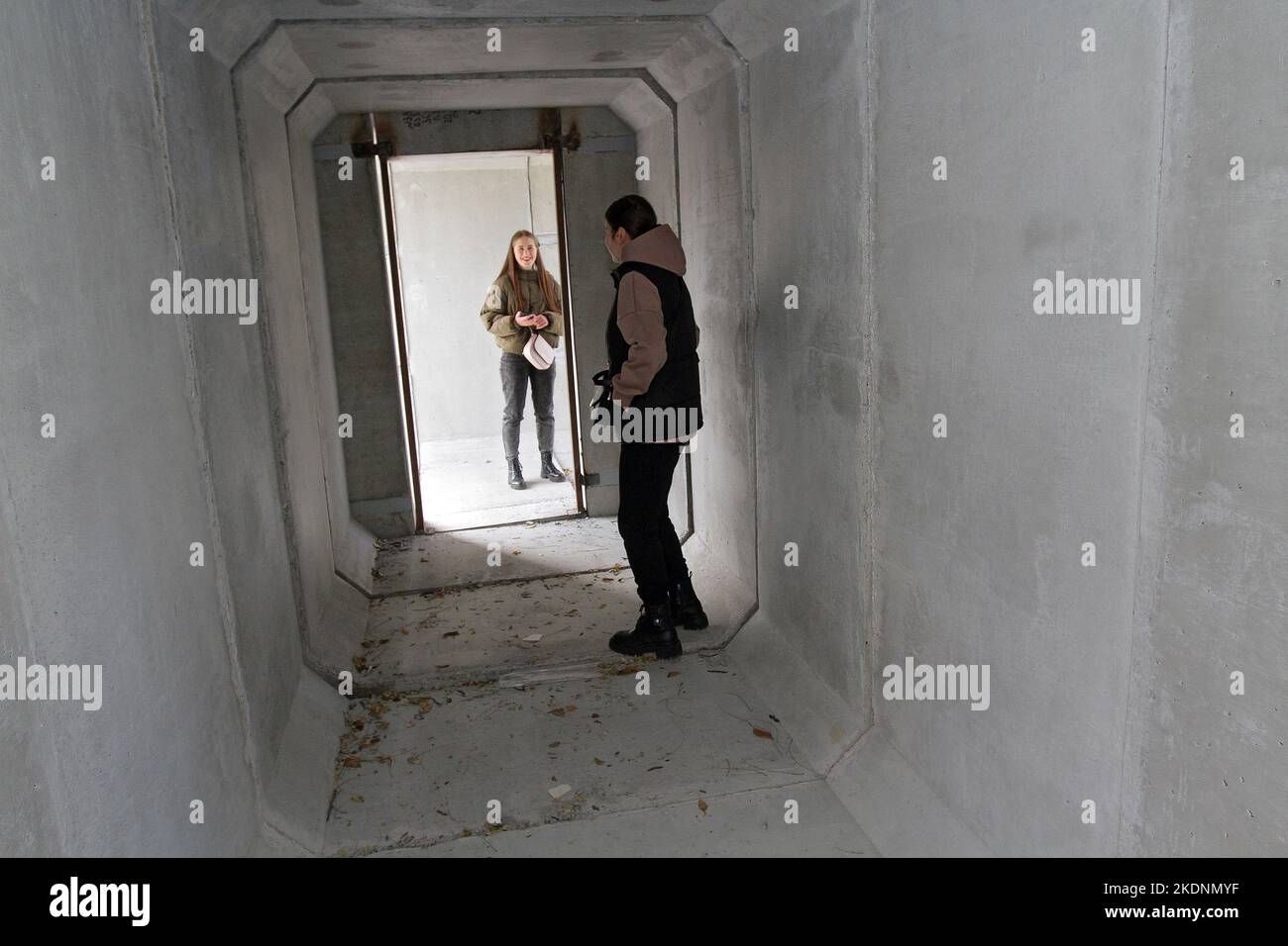 DNIPRO, UKRAINE - NOVEMBER 07, 2022 - One of the first mobile bomb ...