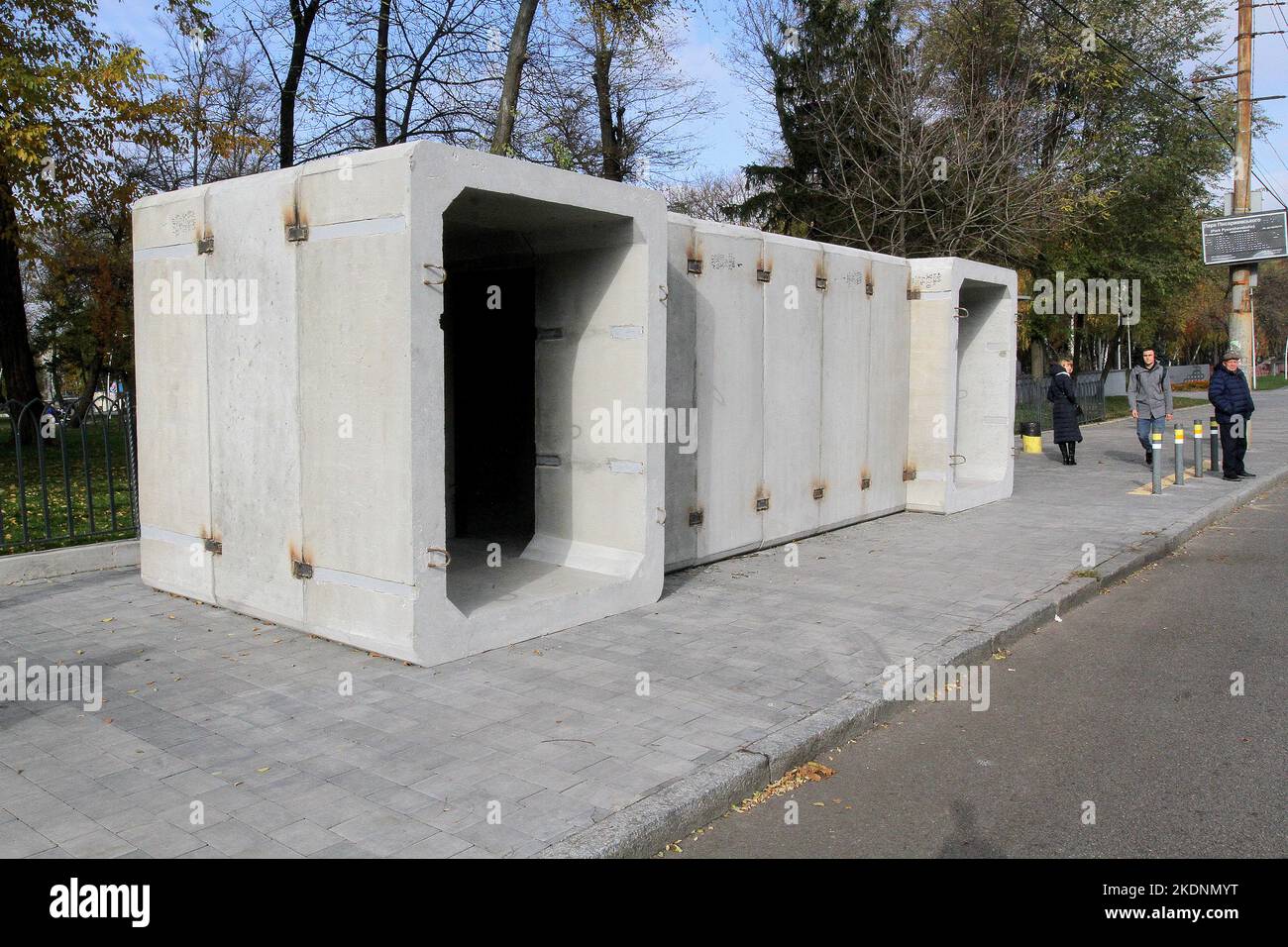 DNIPRO, UKRAINE - NOVEMBER 07, 2022 - One of the first mobile bomb ...