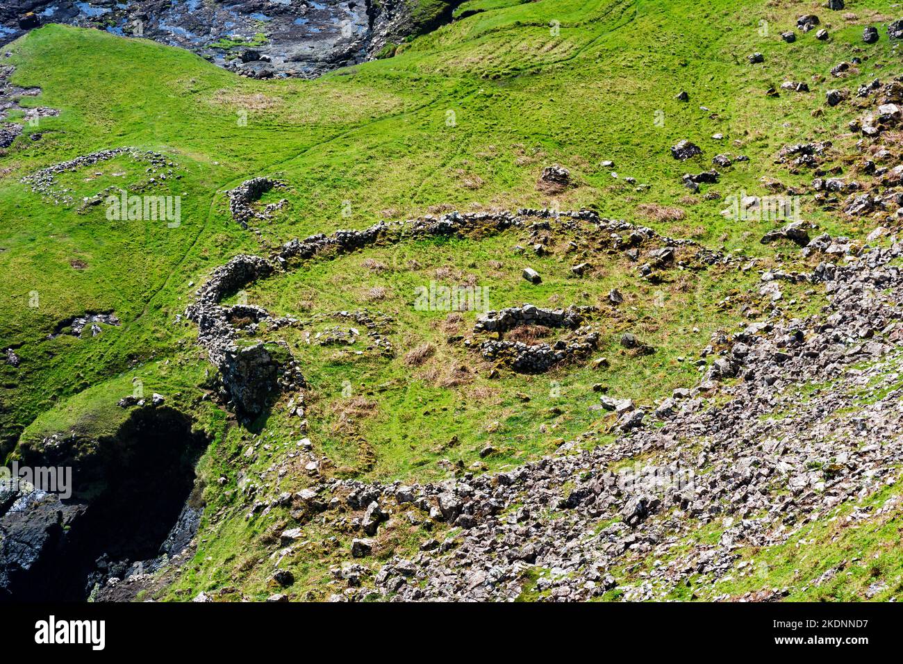 Remains of an early Christian monastic enclosure, possibly a nunnery ...