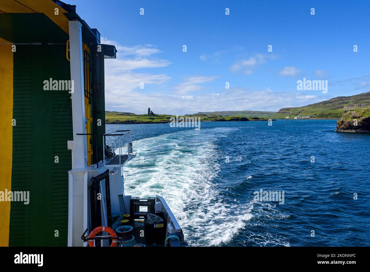 On board the Caledonian MacBrayne Small Isles ferry, the MV Lochnevis ...