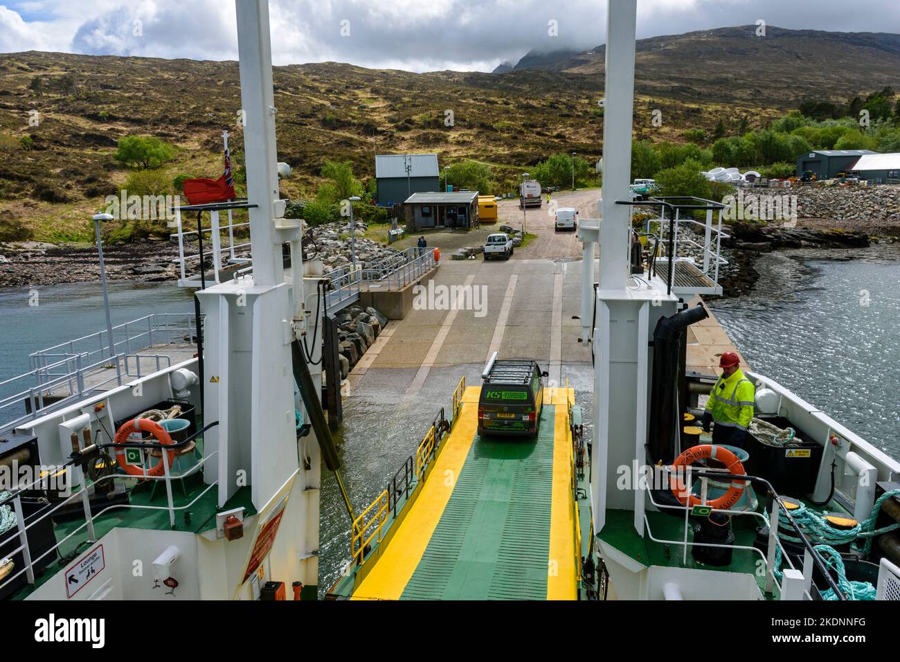 On board the Caledonian MacBrayne Small Isles ferry, the MV Lochnevis ...