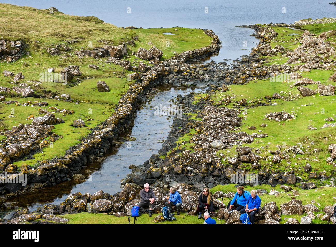 The man-made channel, now believed to be of Viking origin, linking the ...