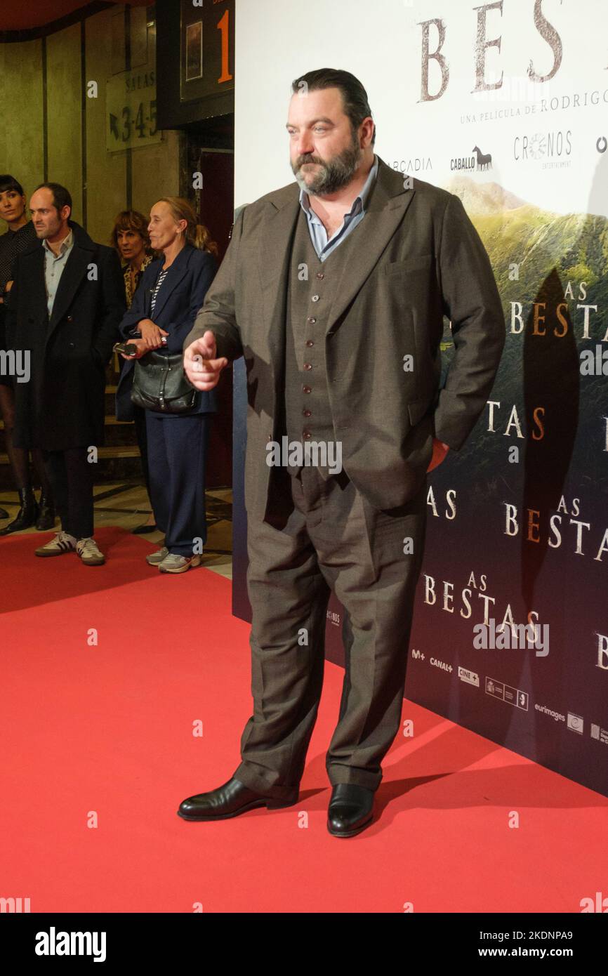 Madrid, Spain. 07th Nov, 2022. Denis Ménochet attends the premiere of ...