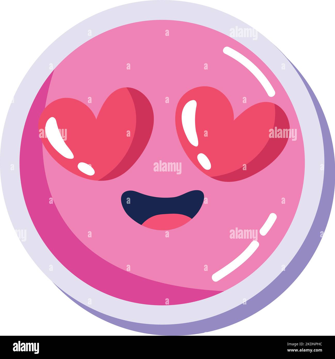lovely emoji pink comic Stock Vector Image & Art - Alamy