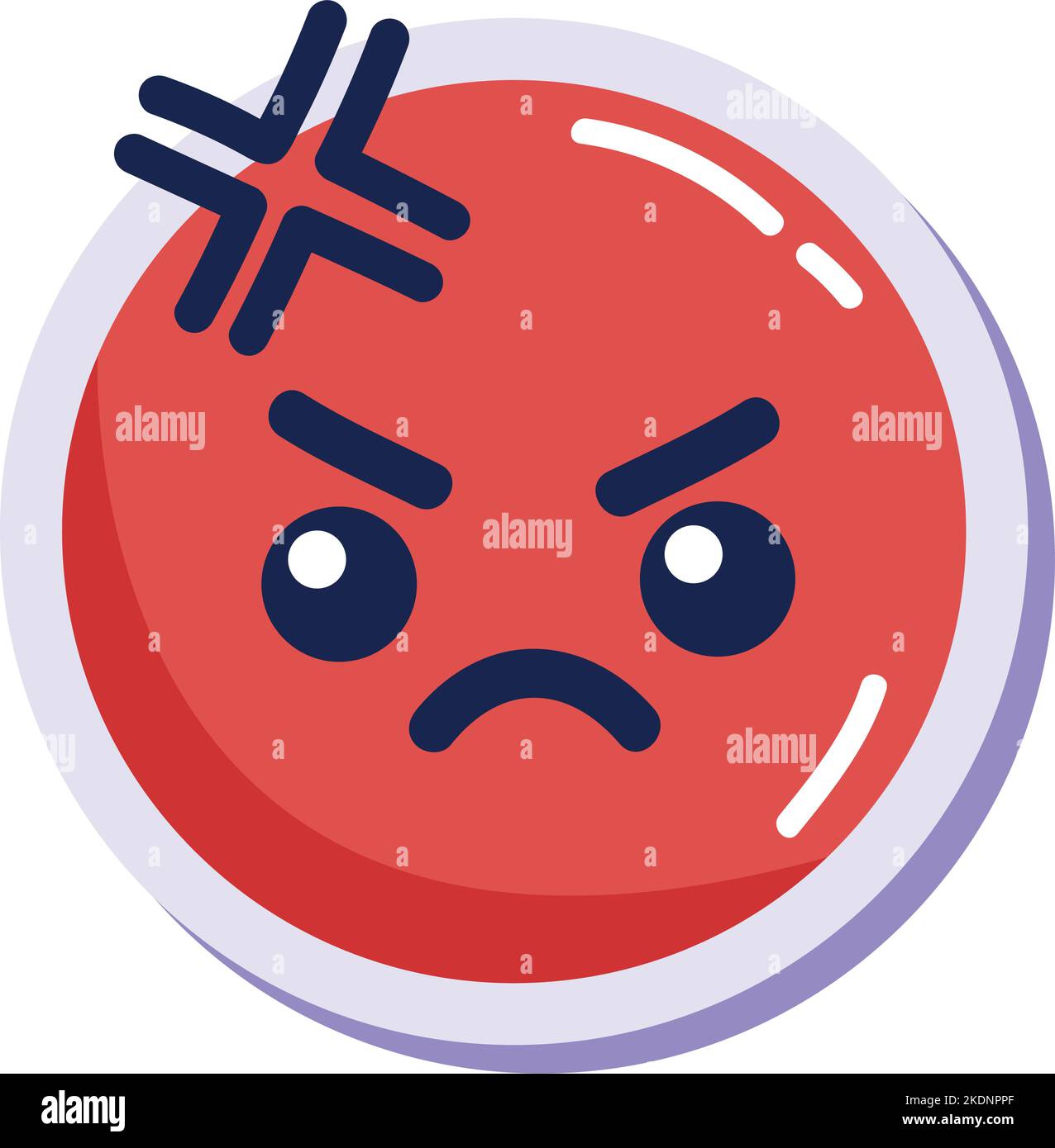 angry emoji red character Stock Vector Image & Art - Alamy