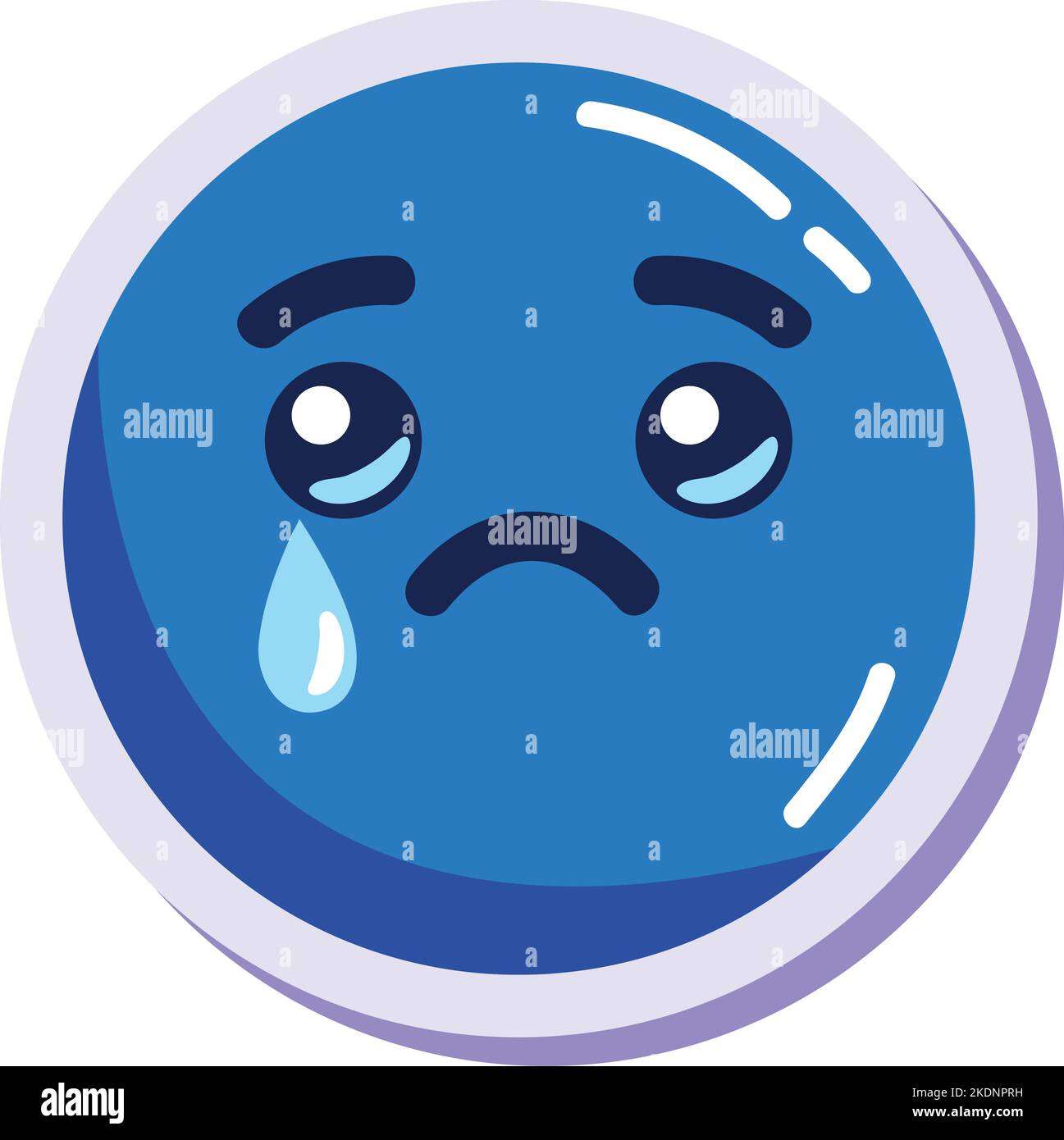 Sad Blue Smiley