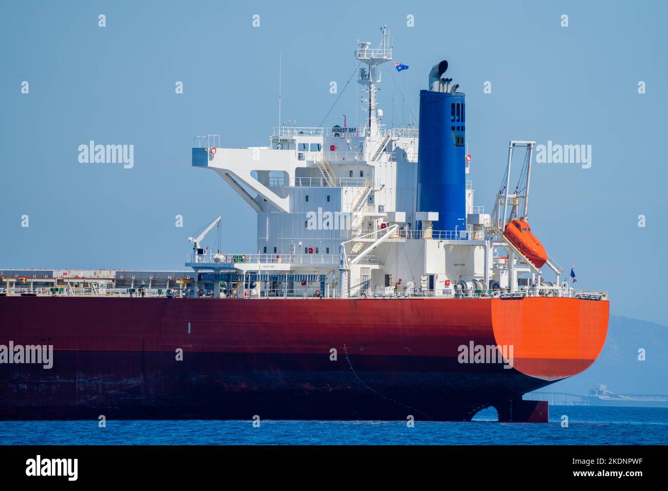 shipping tanker transporting oil and fuel across the ocean in australia ...